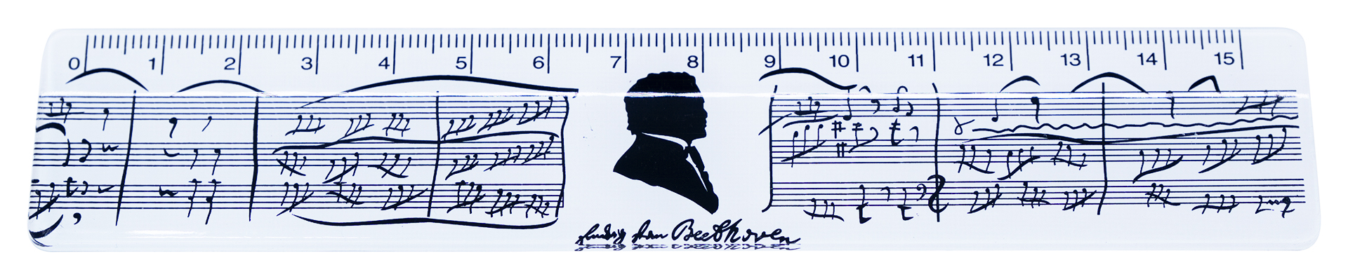 Musical Notes Ruler - 15cm | ThePiano.SG