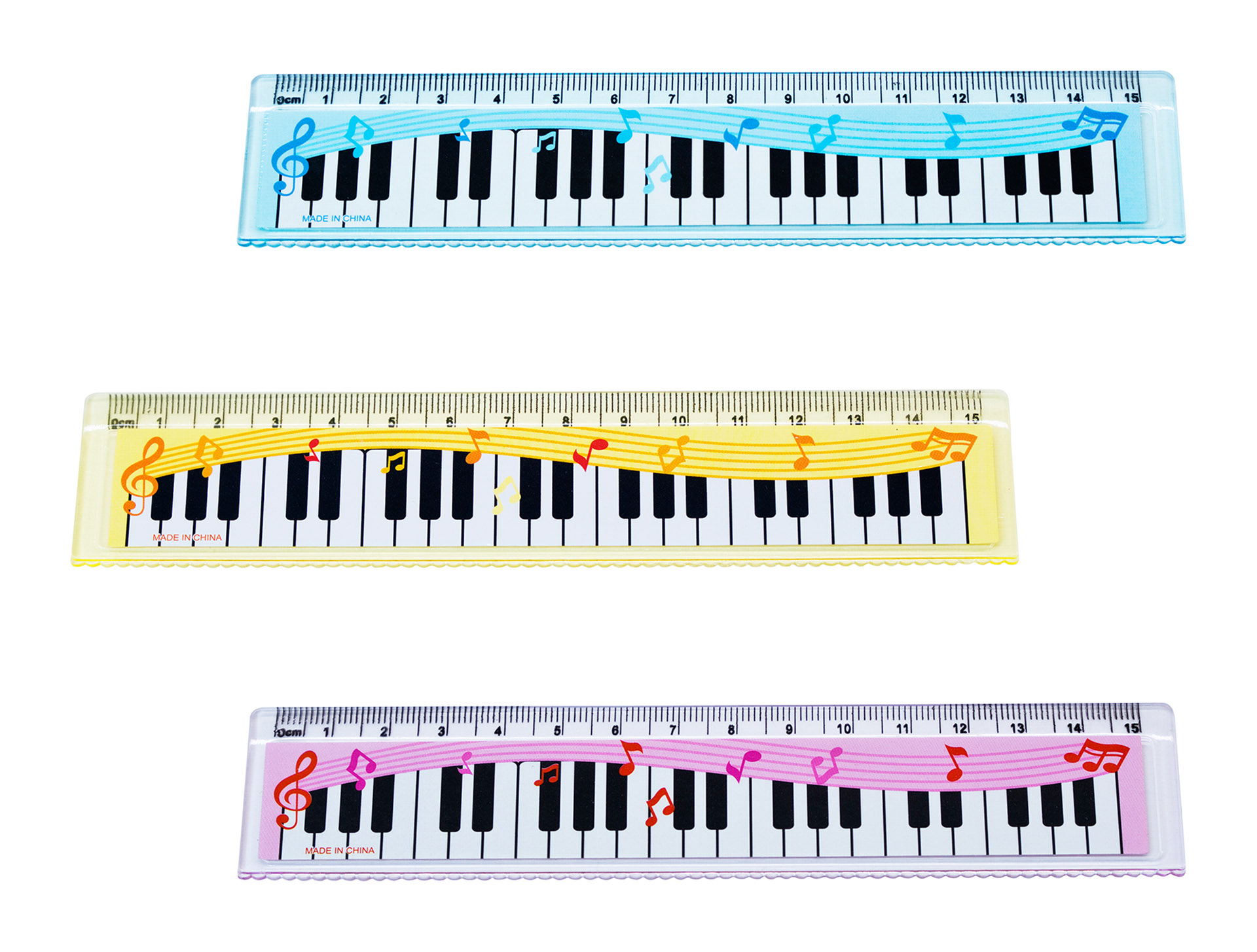 Colourful Piano Musical Note Ruler - 15cm | ThePiano.SG
